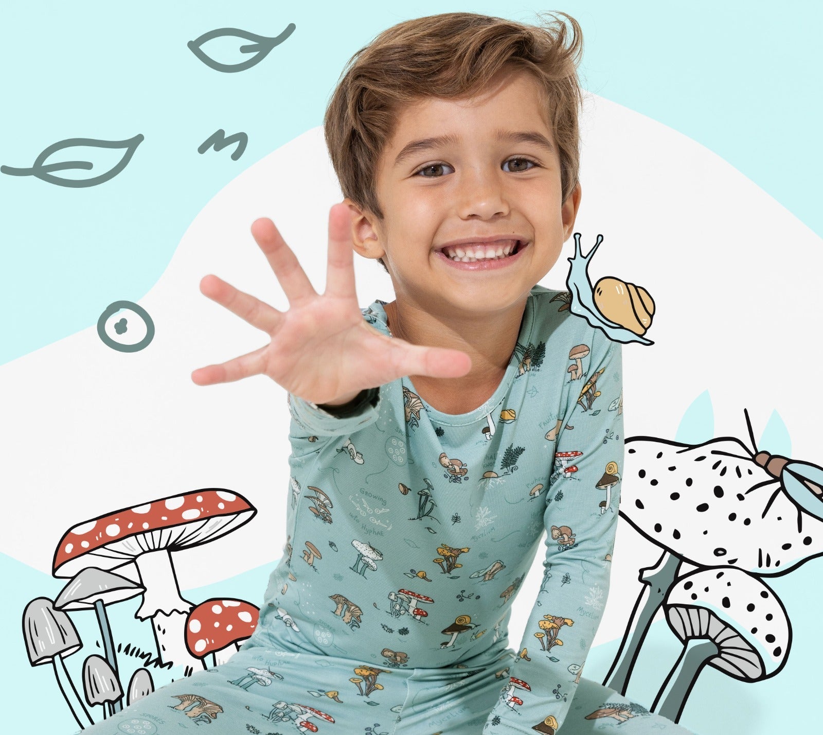 Snuggle in Style: Neutral Kid's Bamboo Pajama Sets Collection