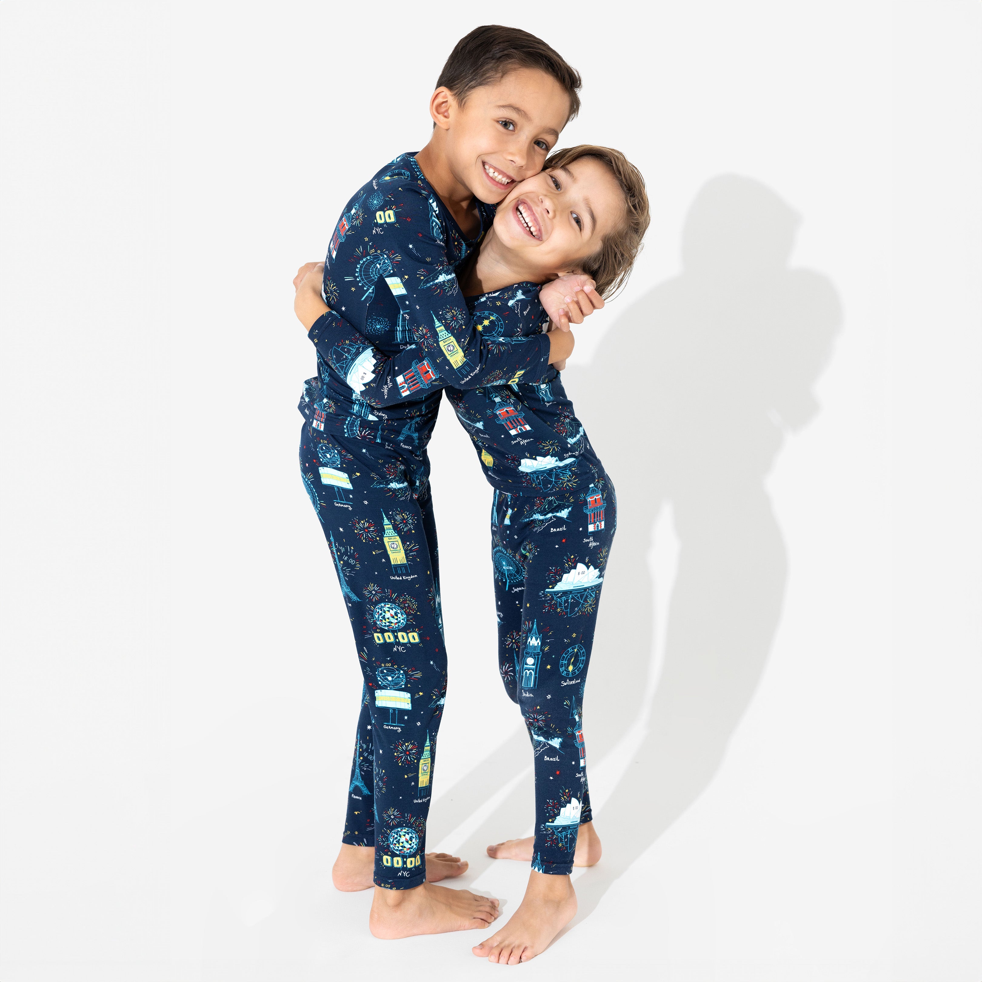 New Year's Worldwide Countdown Bamboo Kids Pajamas - Cozy & Fun! - Bellabu Bear