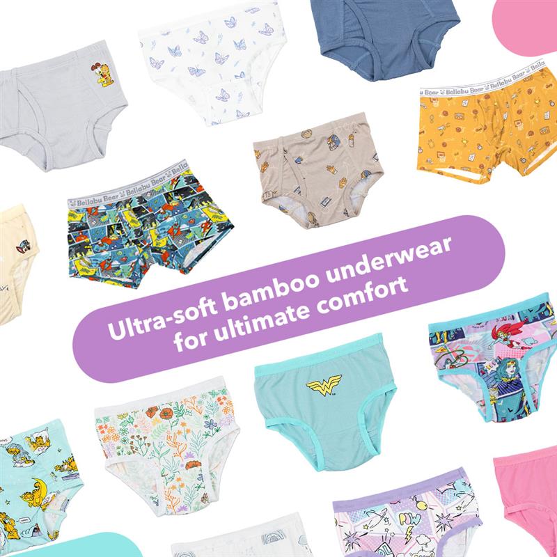 Cozy All Day: Kid's Skin-Friendly Bamboo Underwear Delights - Bellabu Bear
