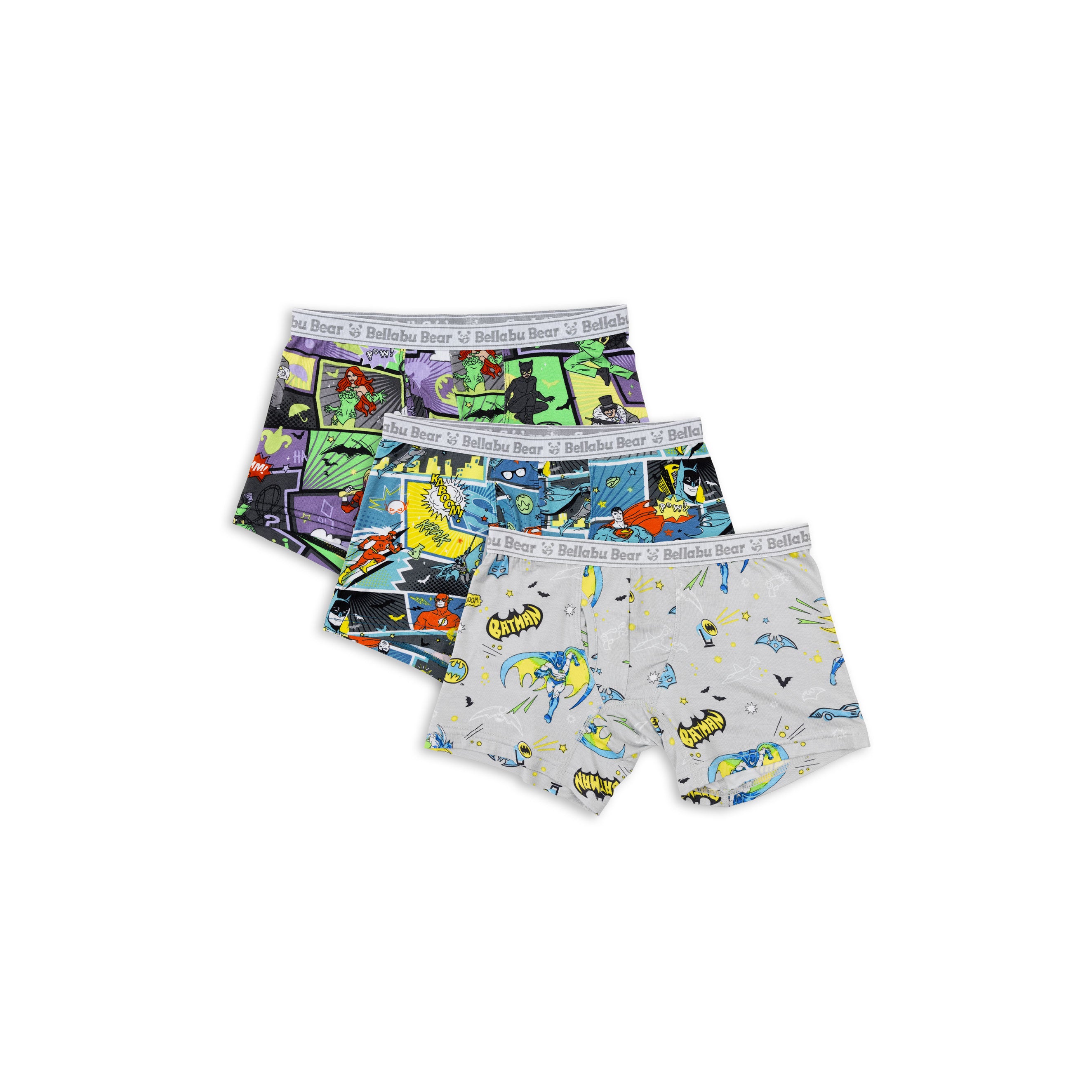 Batman Bamboo Boy's Boxer Brief 3-Pack - Bellabu Bear