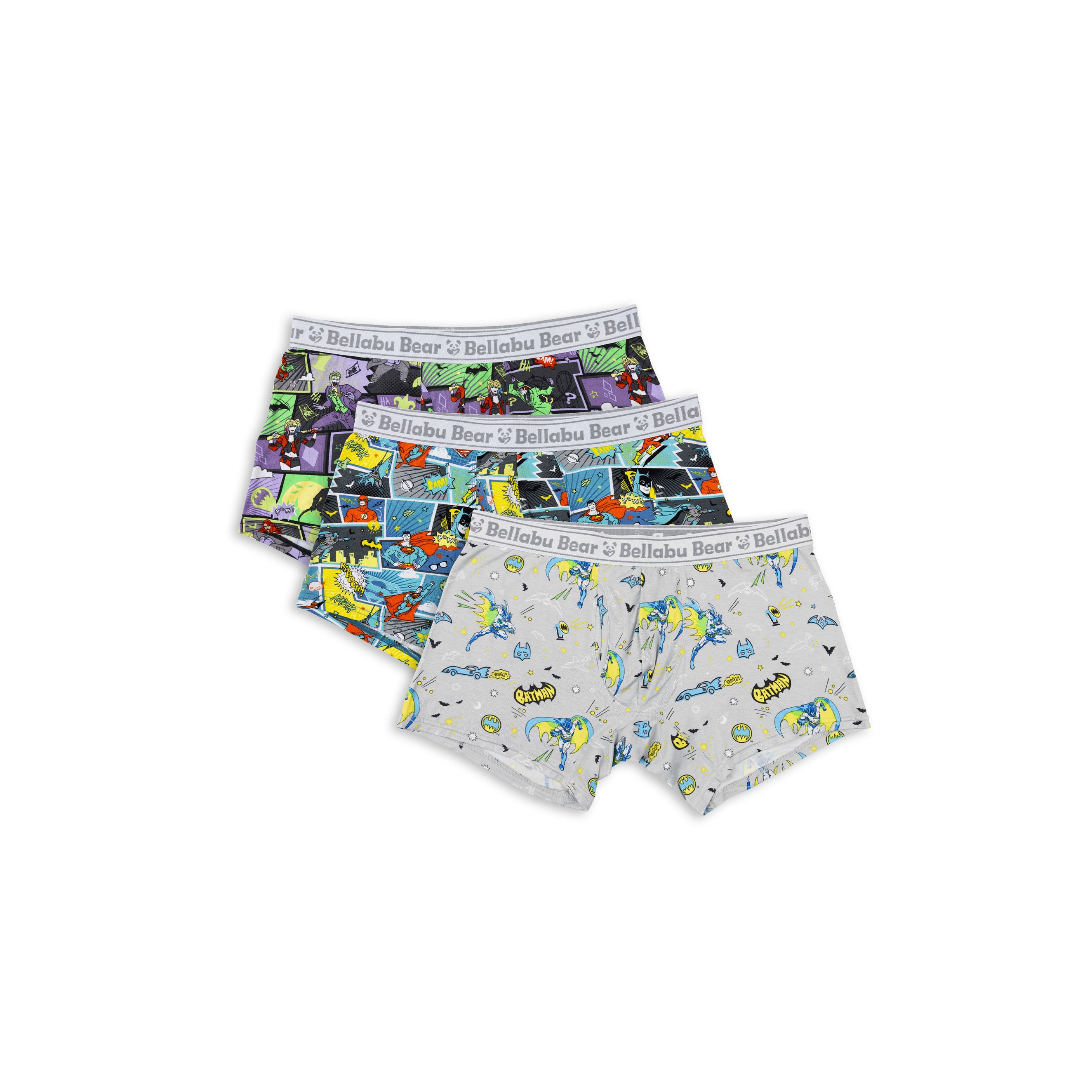 Batman Bamboo Men's Boxer Briefs 3-Pack – Soft, Comfy & Superhero ...