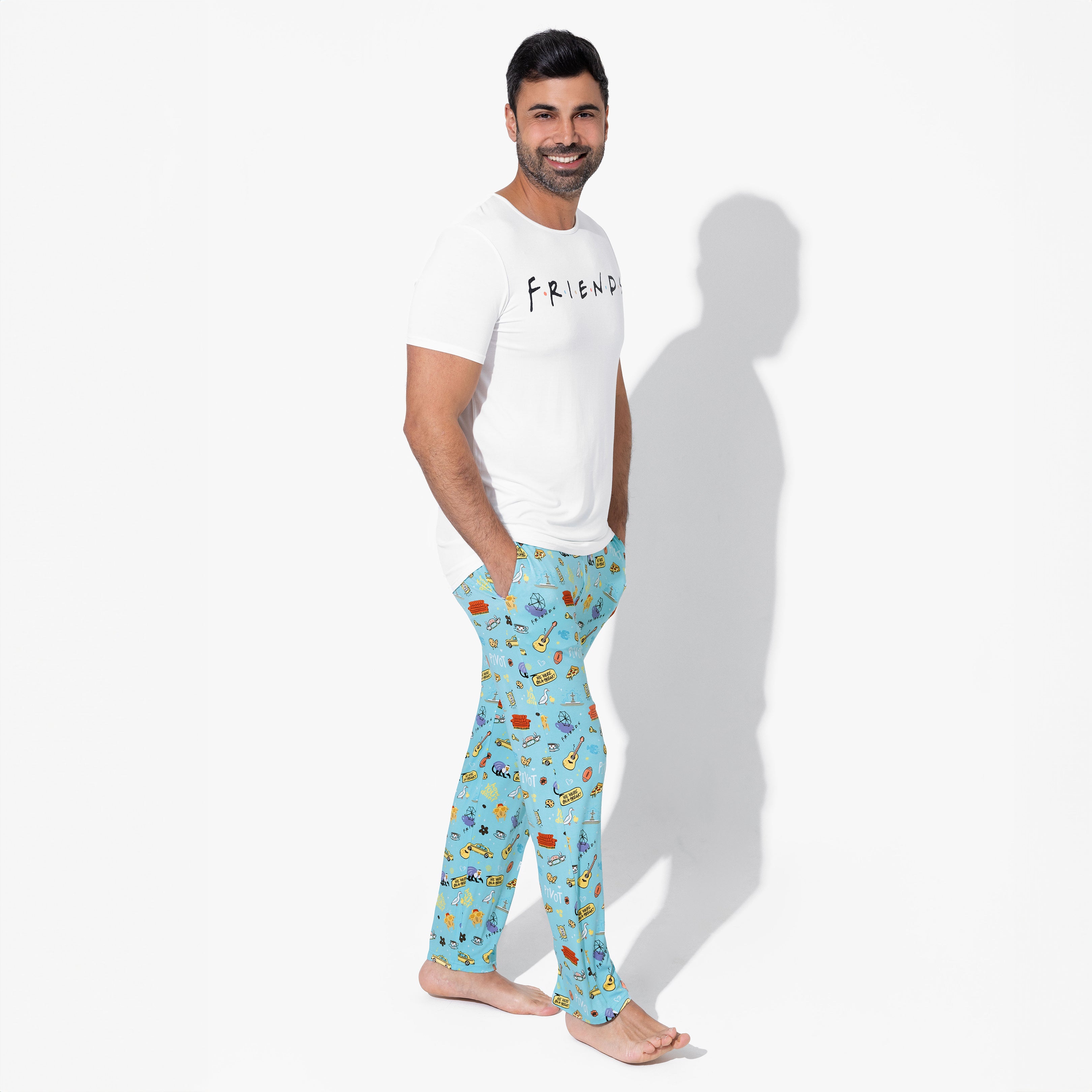 Central Perk FRIENDS Bamboo Men's Pajama Set: Comfy & Eco-Friendly ...