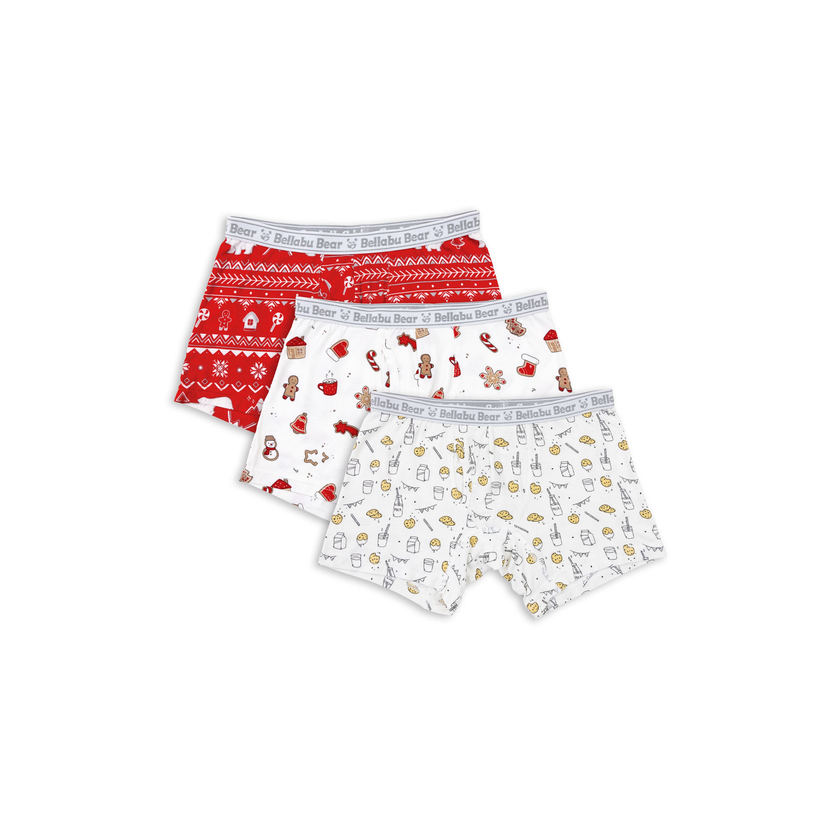 Playful Comfort: Boy's Boxer Brief Underwear 3-Pack - Bellabu Bear