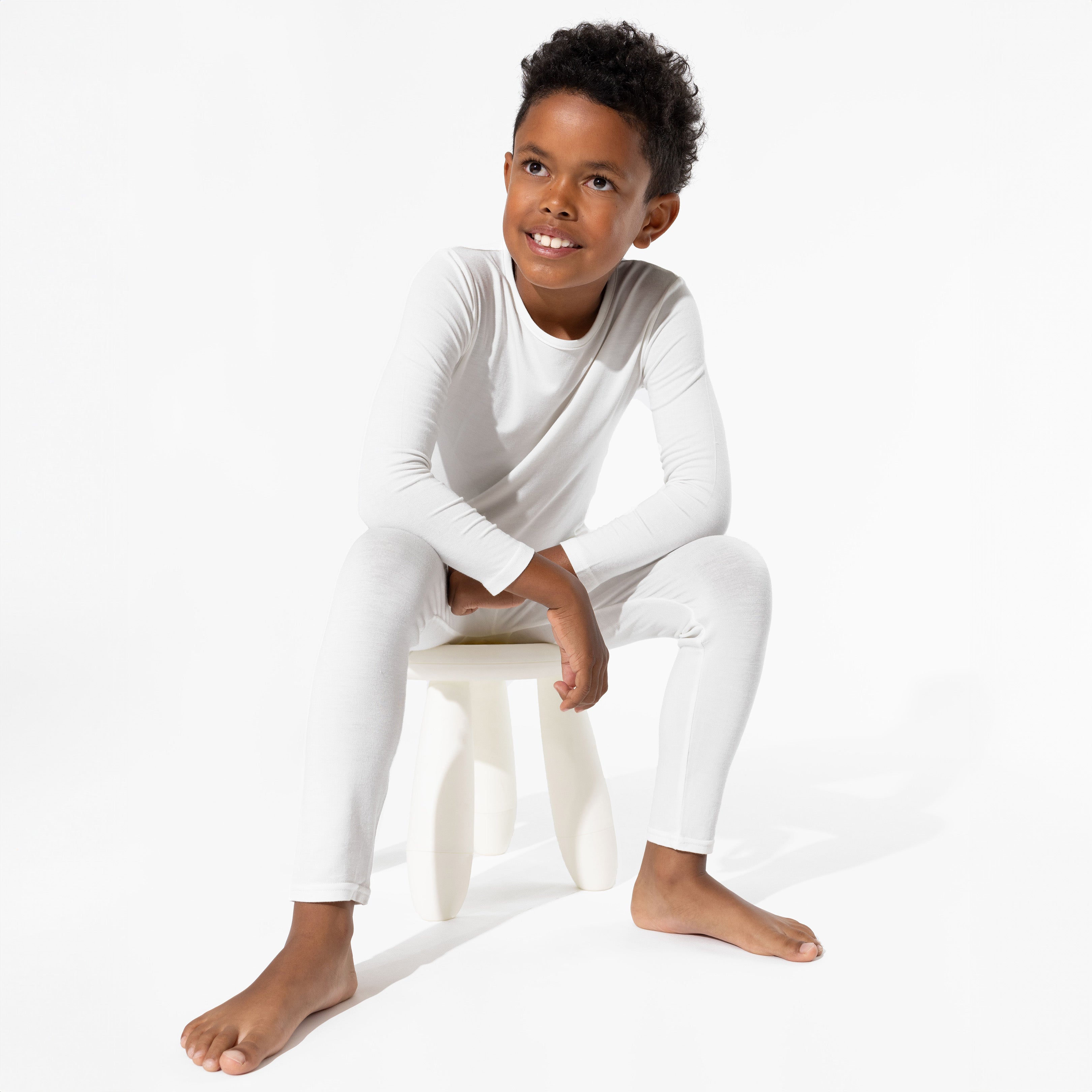 Milk White Magic: Kids Bamboo Pajamas for Dreamy Nights - Bellabu Bear