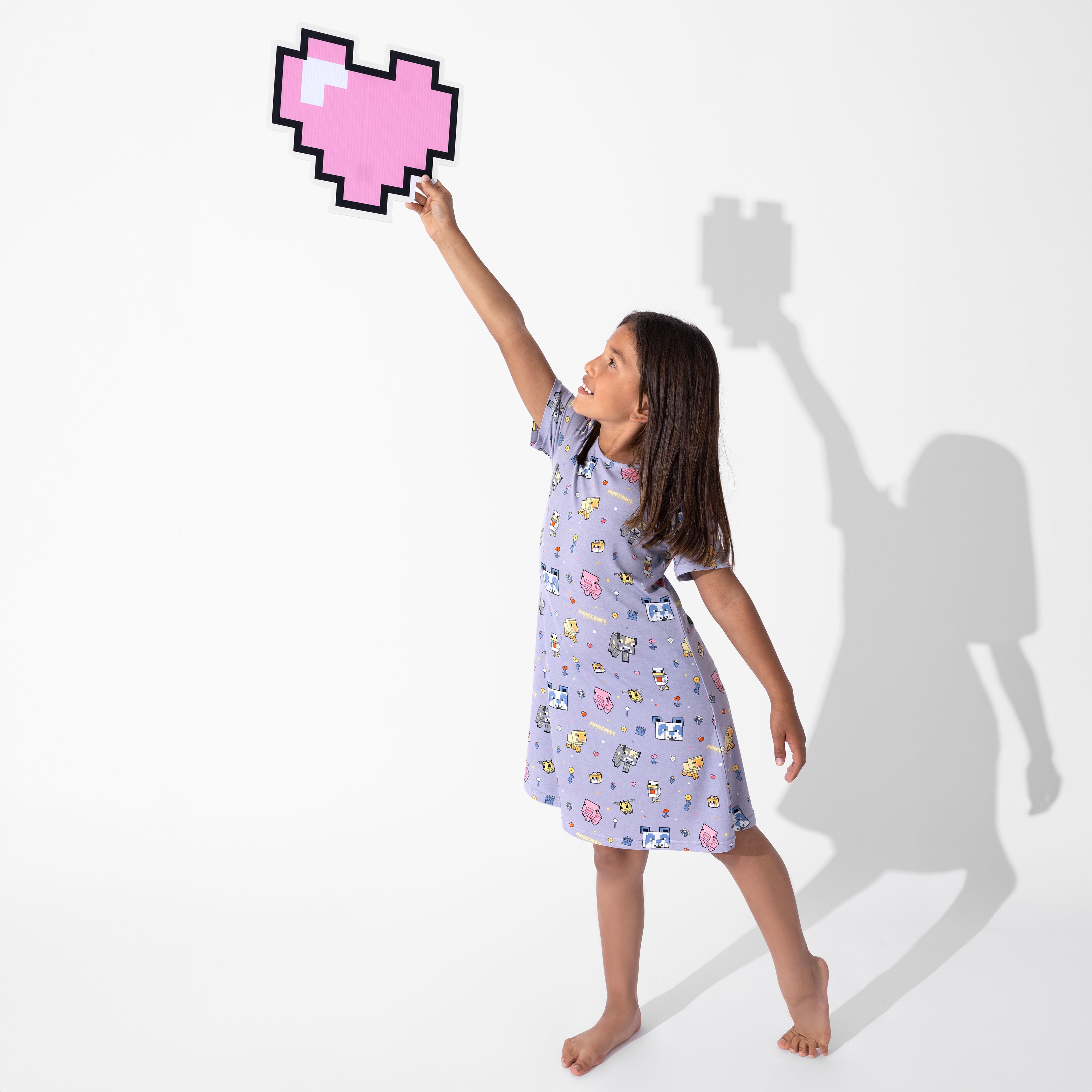 Minecraft Pixel Pals Bamboo Girls' Dress – Soft, Stylish & Eco-Friendly ...